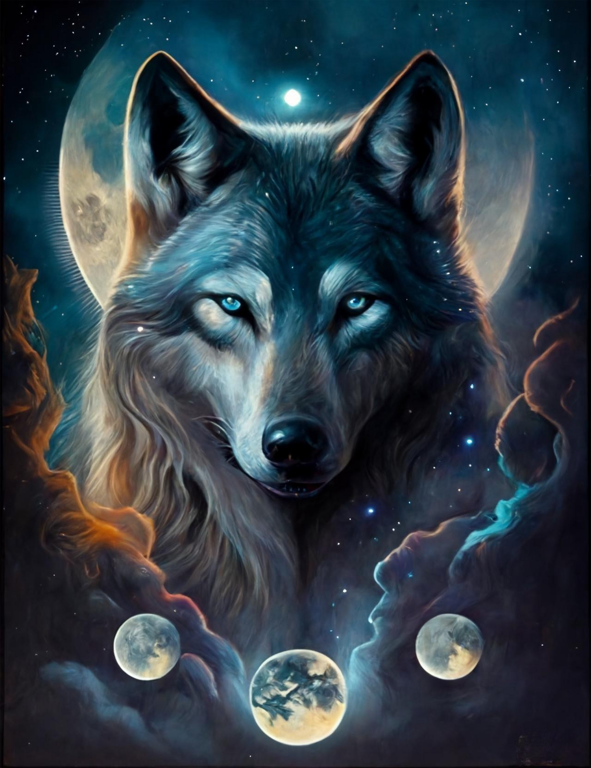 Wolf Diy Paint By Numbers Kits UK For Adult Kids MJ1429 — Artnumbers.co.uk