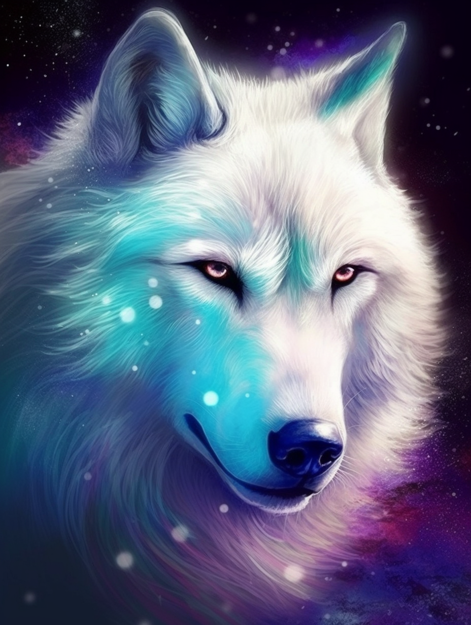 Wolf Diy Paint By Numbers Kits UK For Adult Kids MJ1450 — Artnumbers.co.uk