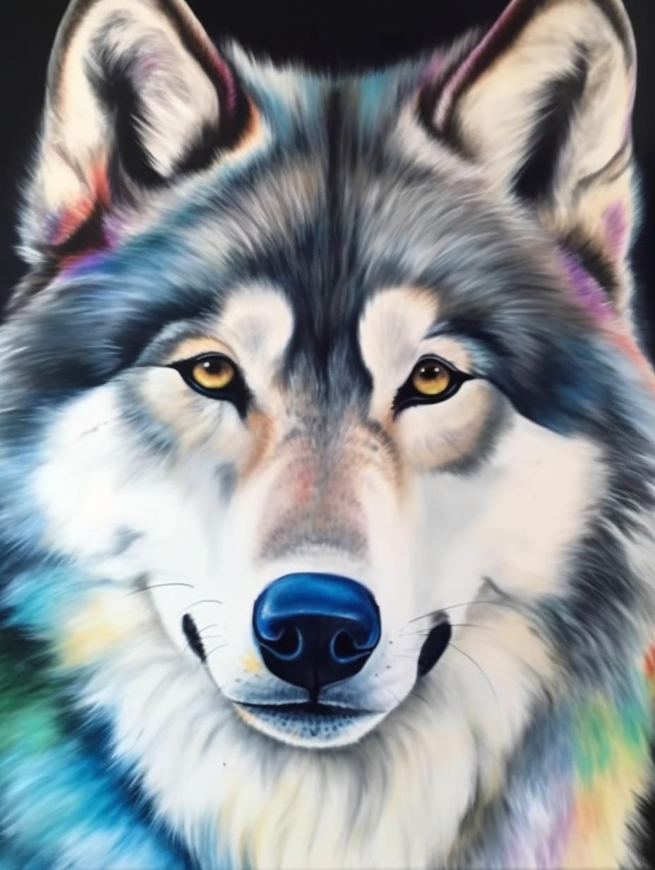 Wolf Diy Paint By Numbers Kits UK For Adult Kids MJ1470 — Artnumbers.co.uk