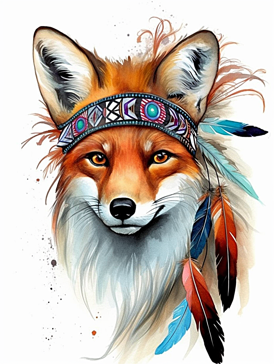 Fox Diy Paint By Numbers Kits UK For Adult Kids MJ1819 — Artnumbers.co.uk