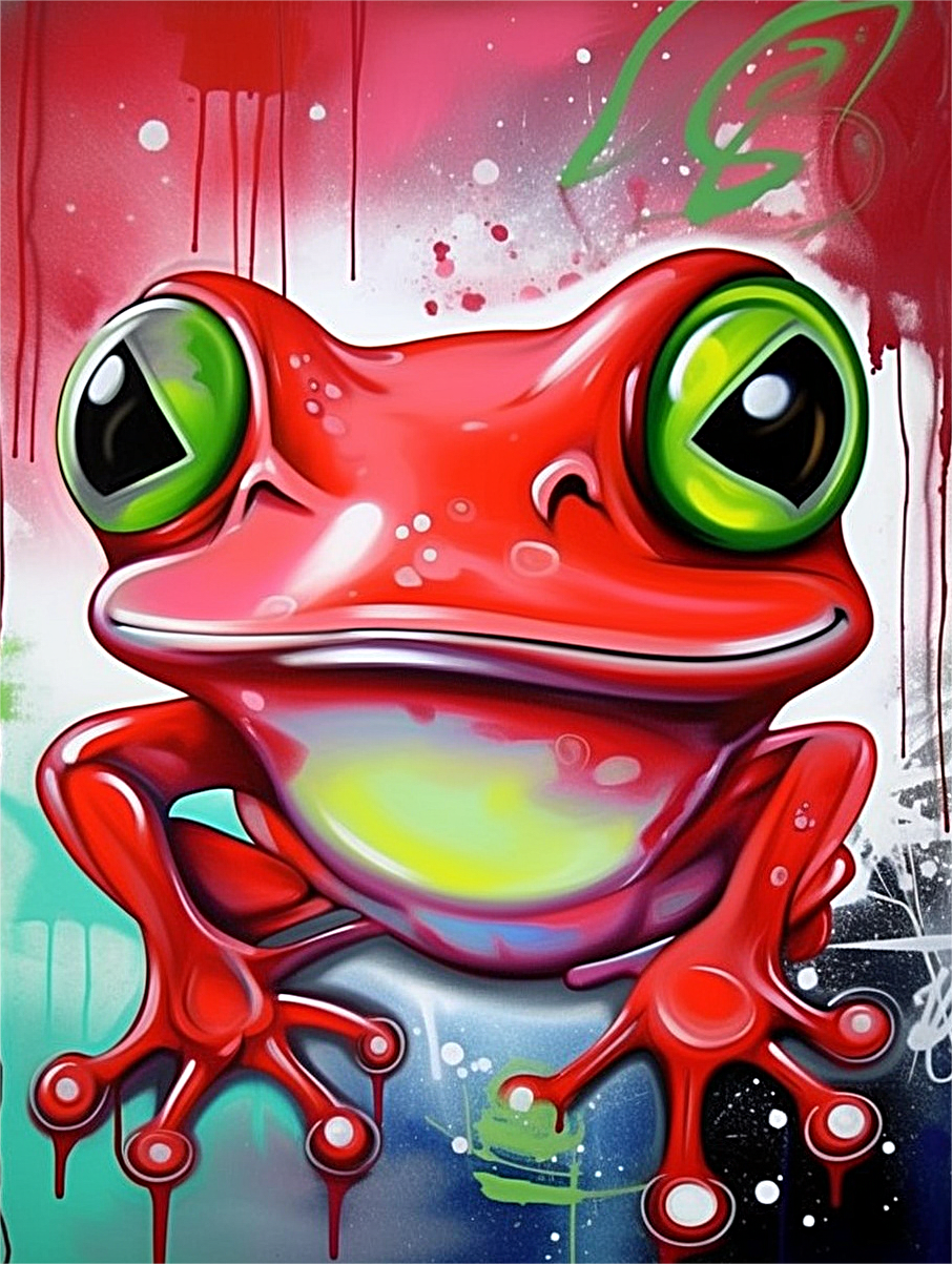 Frog Diy Paint By Numbers Kits UK For Adult Kids MJ1935 — Artnumbers.co.uk