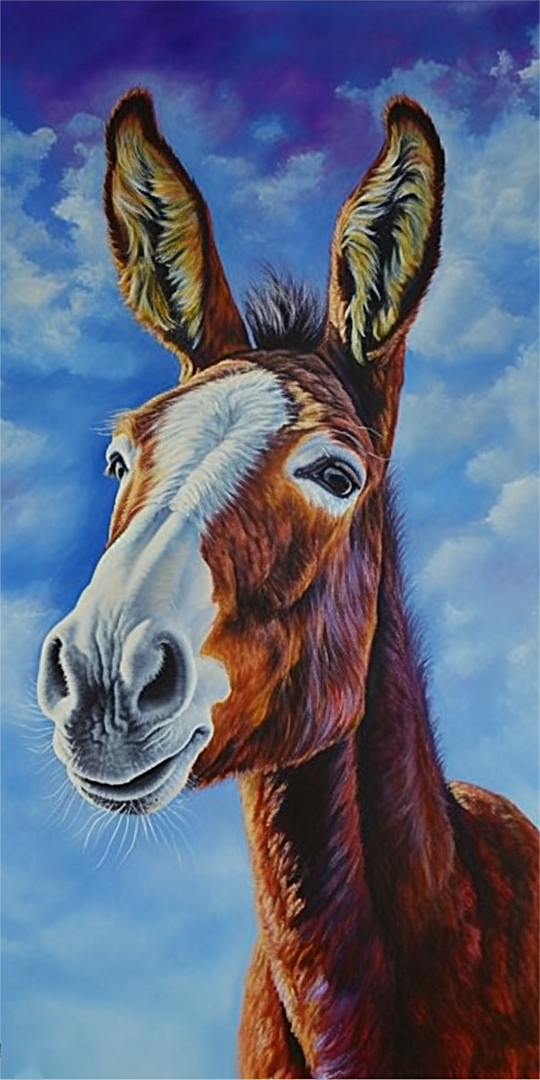 Donkey Diy Paint By Numbers Kits UK For Adult Kids MJ2007 — Artnumbers ...