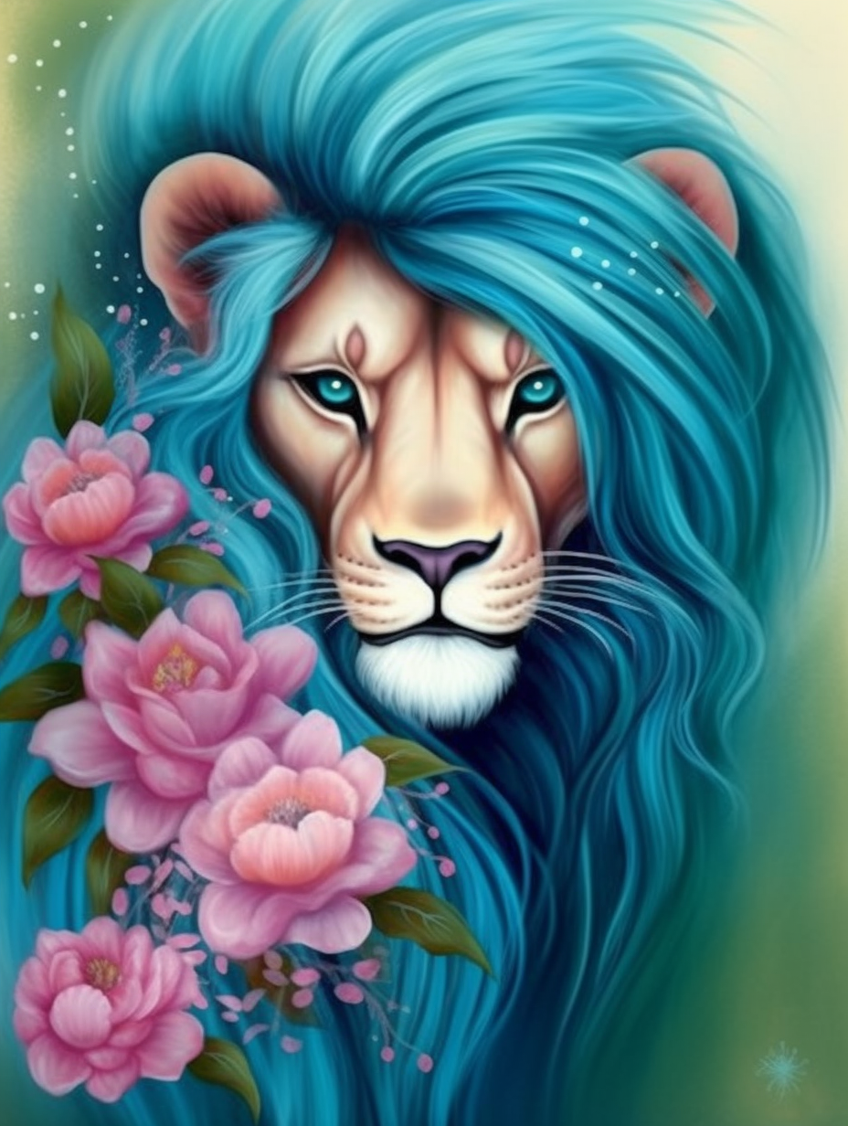 Lion Paint By Numbers Kits UK MJ9242 — Artnumbers.co.uk