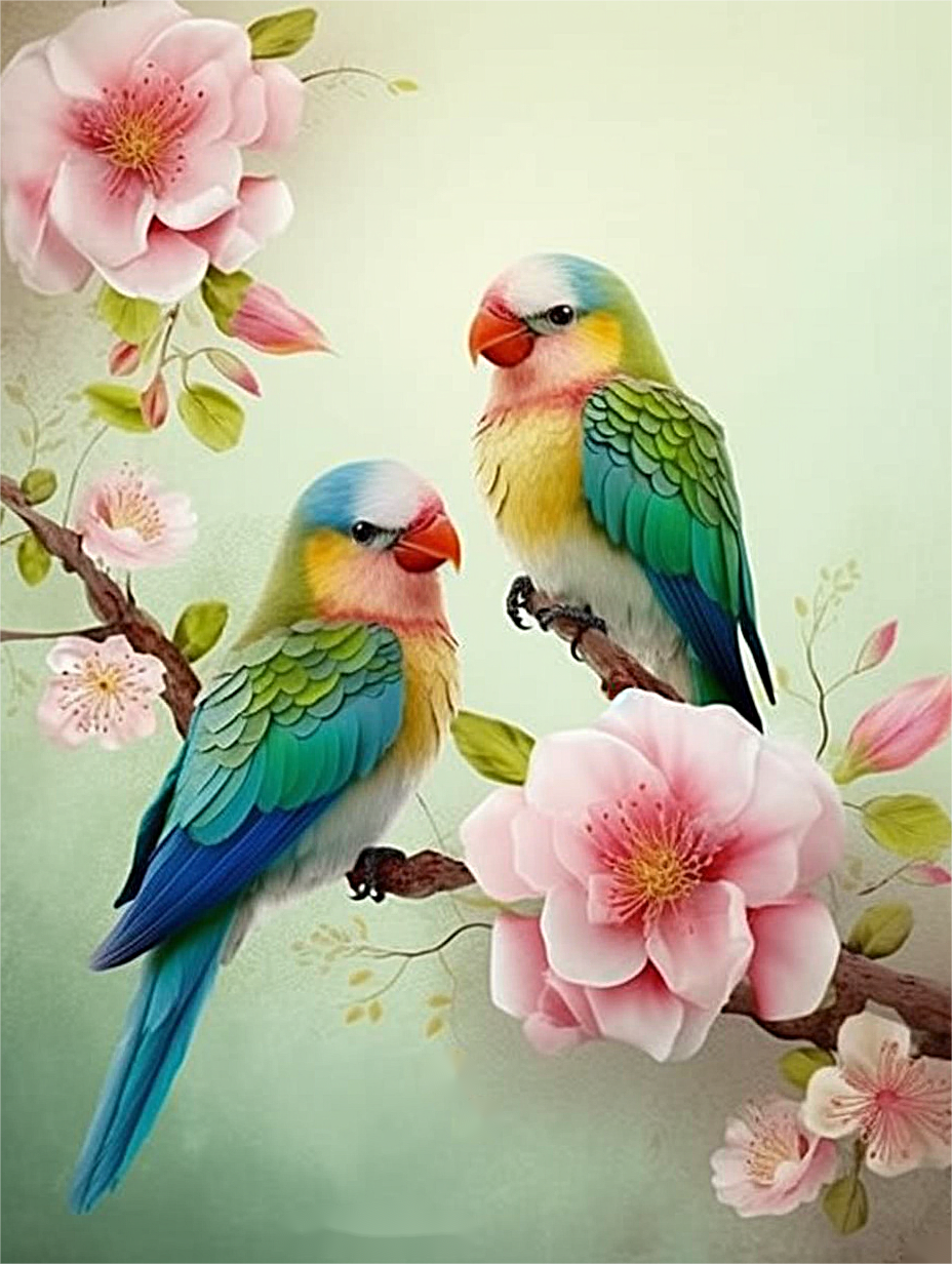 Bird Paint By Numbers Kits UK MJ9938 — Artnumbers.co.uk